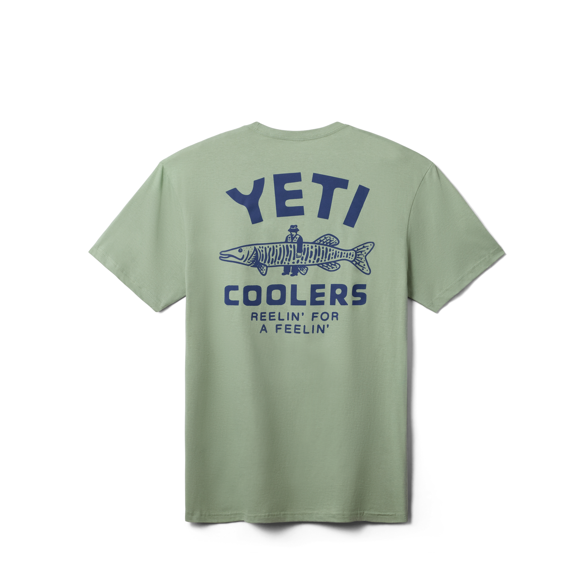 YETI Coolers® Fishing Short Sleeve T-Shirt Olive | YETI Australia