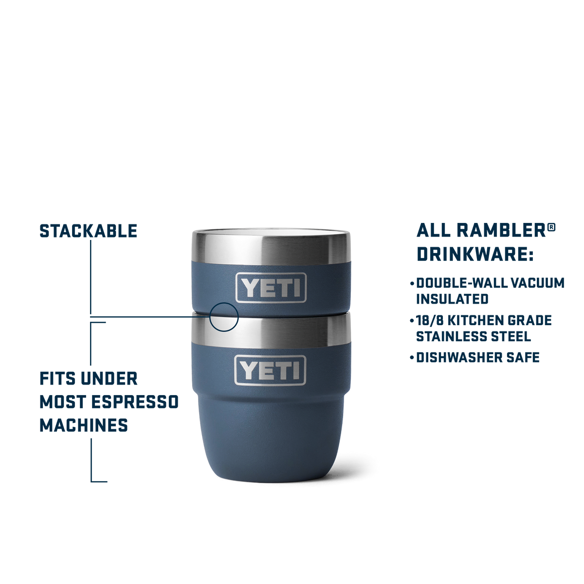 Rambler® 4 oz (118 ml) Stackable Cups – YETI Australia